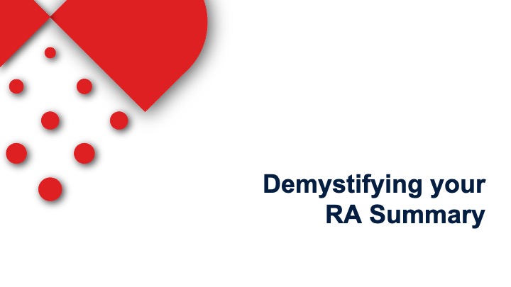 Understand how to read your RA Summary Webinar - DoctorCare